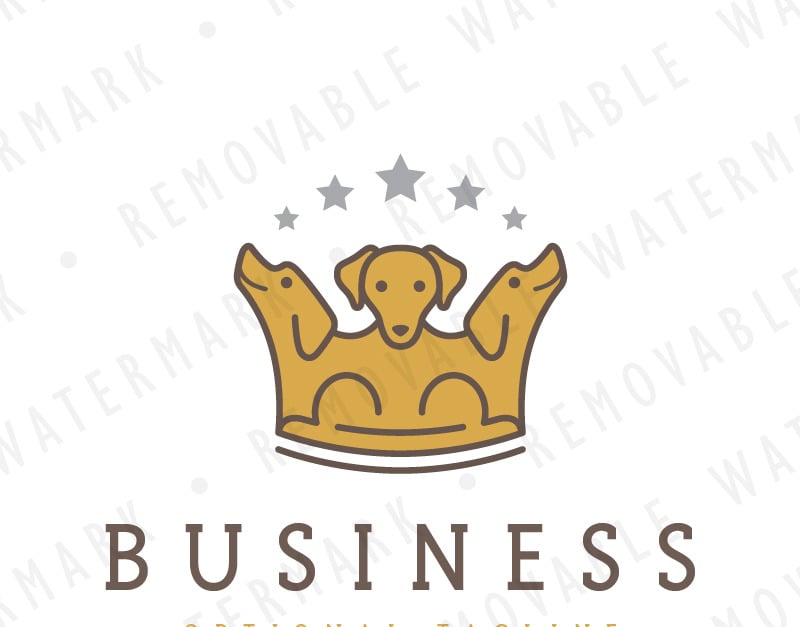 Crown of Three Dogs Logo Template #65936 - TemplateMonster