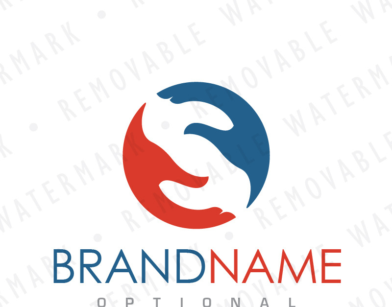 S Trading Hands Logo Template #66155 - TemplateMonster