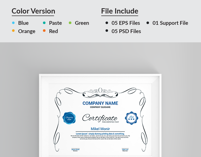 Diploma Certificate Template #66279 - TemplateMonster