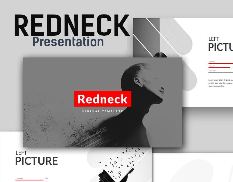 Redneck Creative Minimal - Keynote template - TemplateMonster