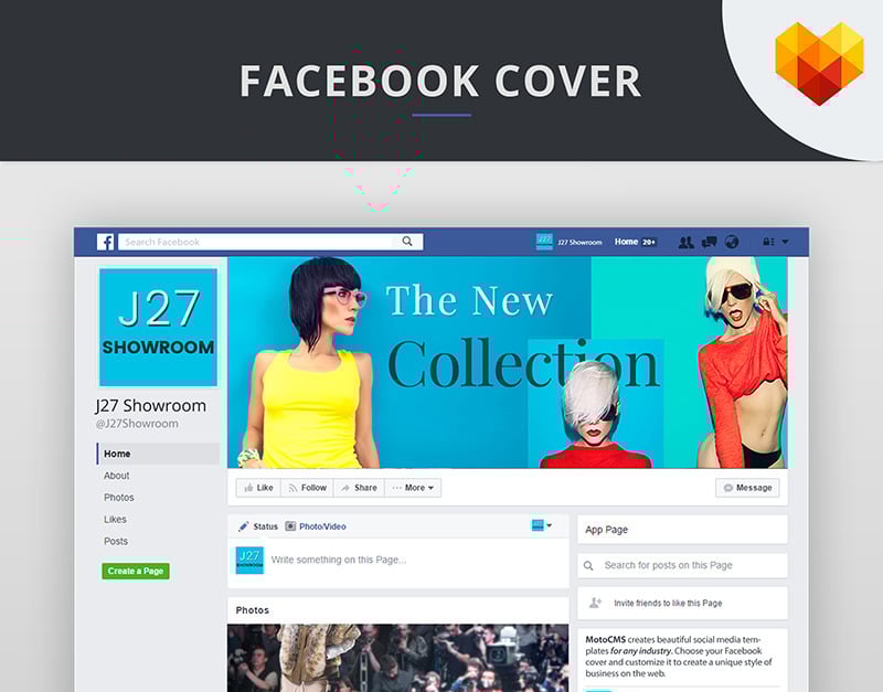 Fashion Store Facebook Cover PSD Social Media Template
