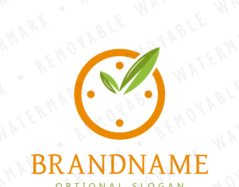 Eko Zaman Saati Logo Şablonu #67213 - TemplateMonster