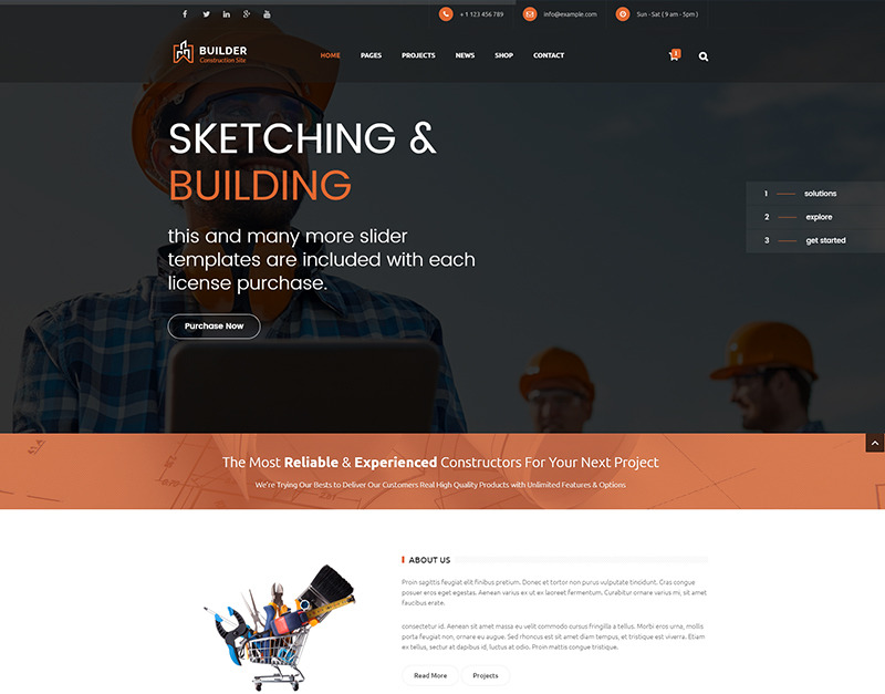 Builder - Construction and Building HTML Website Template