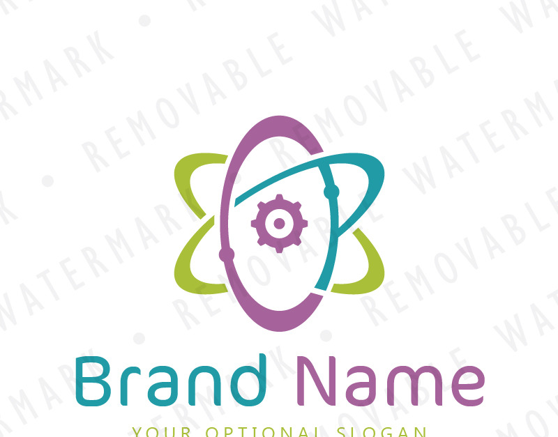 CP Abstract Atom Logo Template #67643 - TemplateMonster