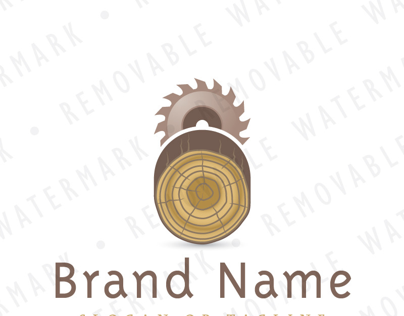 Wood Harvesting Logo Template #67945 - TemplateMonster