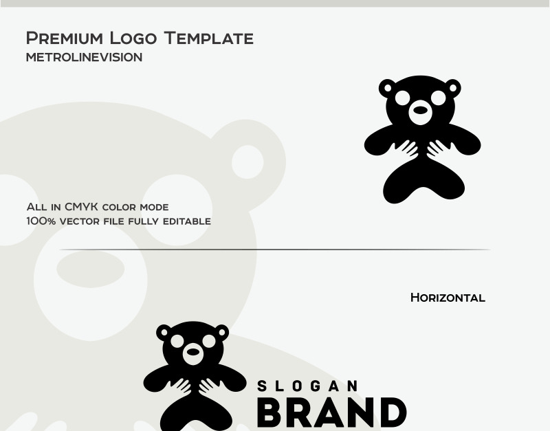 Bear Teddy Logo Template #68071 - TemplateMonster