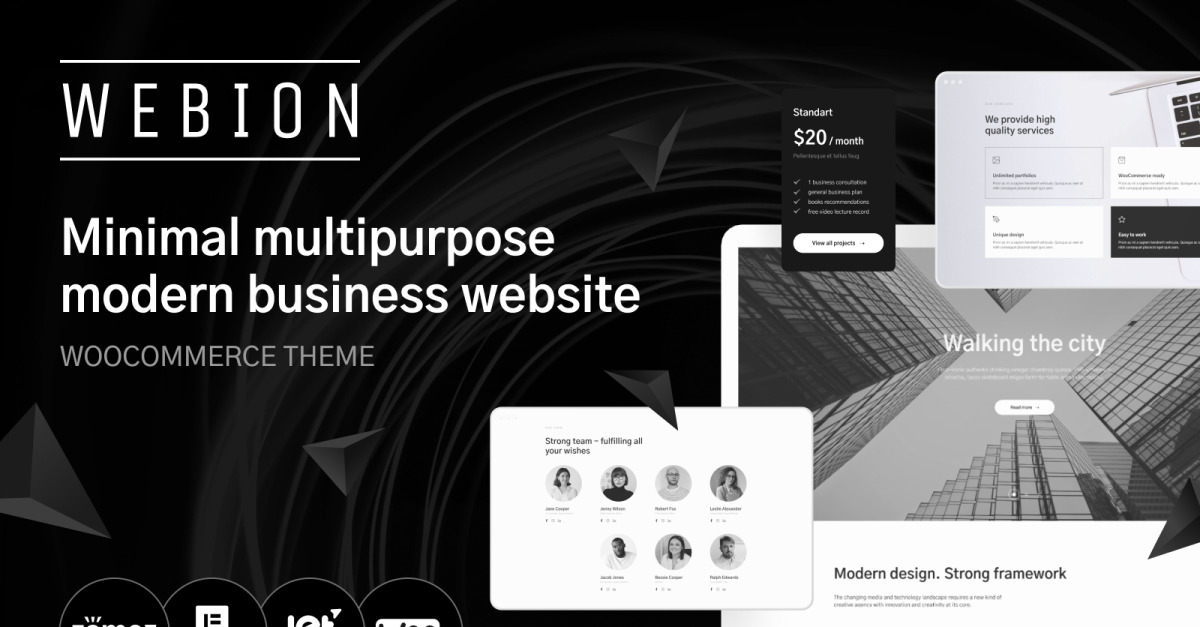 Webion - Minimal Elementor Multipurpose WordPress Theme
