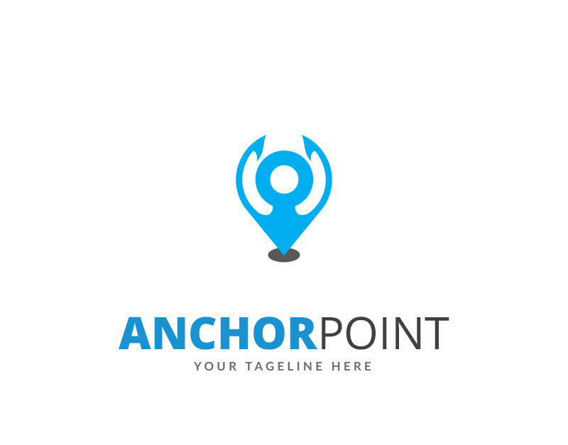 Anchor Point Logo Template #68376 - TemplateMonster