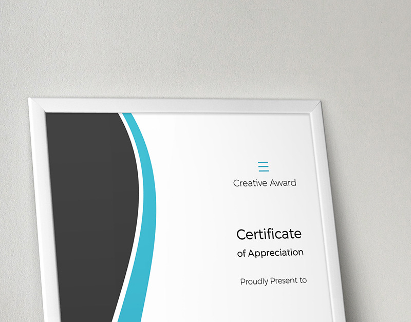 Creative Award Certificate Template #68387 - TemplateMonster