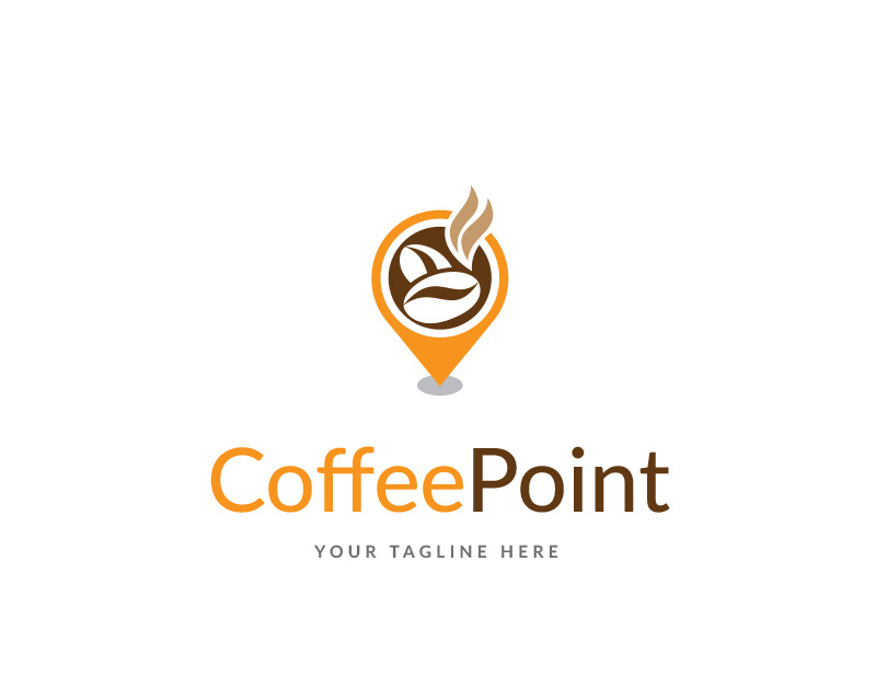 Coffee Point Logo Template #68429 - TemplateMonster