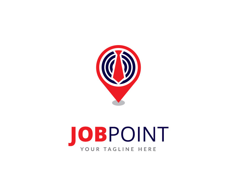 Job Point - Logo šablona #68442 - TemplateMonster