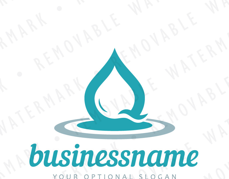 Water Drop Impact Logo Template #68457 - TemplateMonster