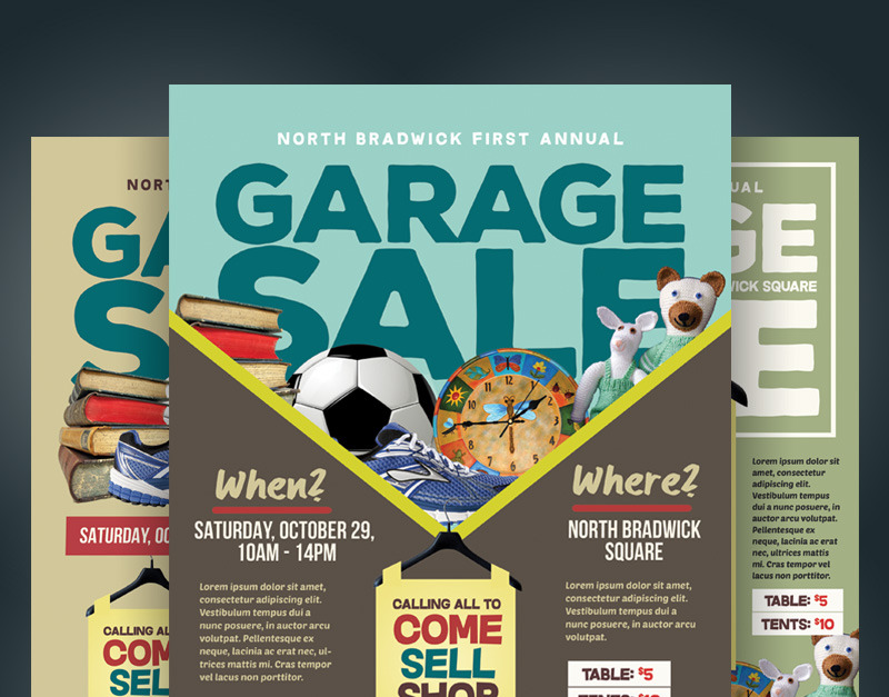 Flohmarkt Flyer - Corporate Identity Vorlage