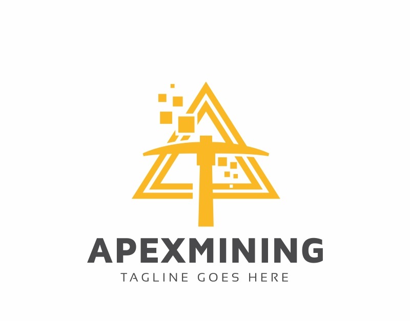 Apex Mining Crypto Logo Logo Vorlage - TemplateMonster