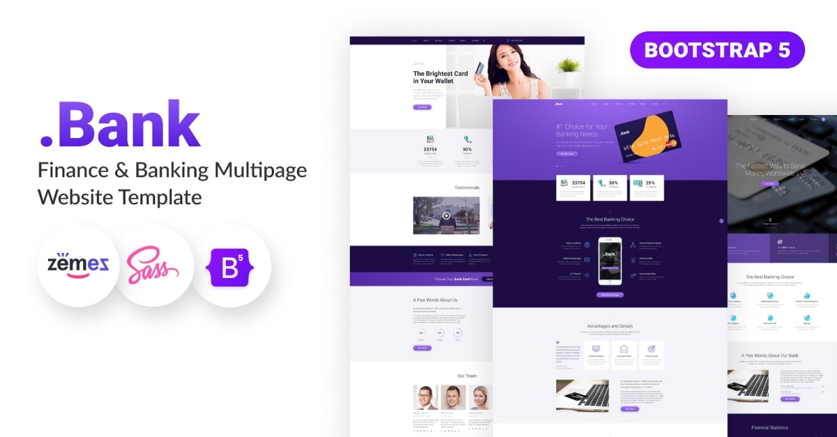 .Bank - Finance and Banking Multipage Bootstrap 5 Website Template