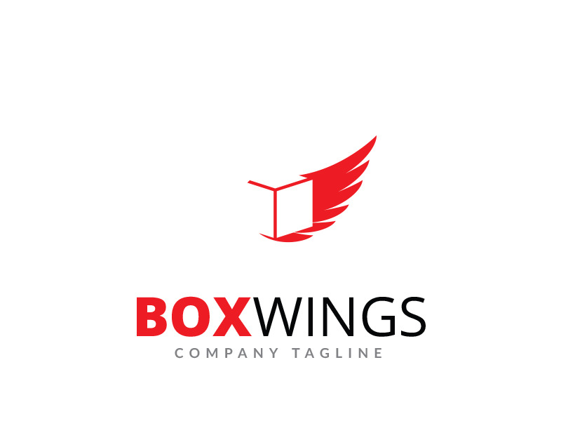 Box Wings - Logo Template #68863 - TemplateMonster