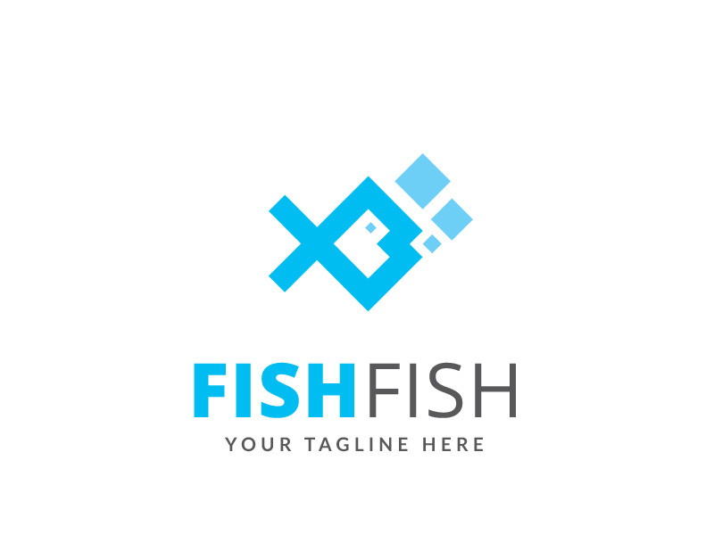 Balık Balık Logo Şablonu #68913 - TemplateMonster