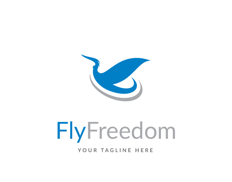 Fly Freedom Logo Template #68998 - TemplateMonster