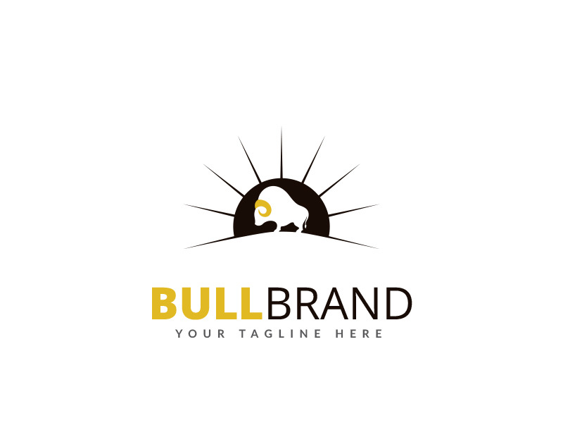 Bull Brand Logo Template #69090 - TemplateMonster