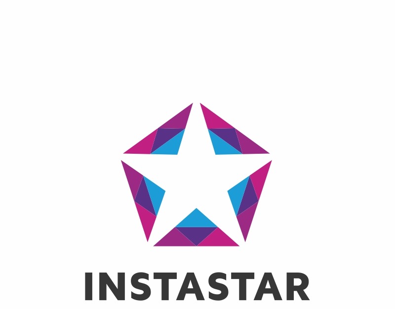 Insta Star Color Logo Template #69050 - TemplateMonster