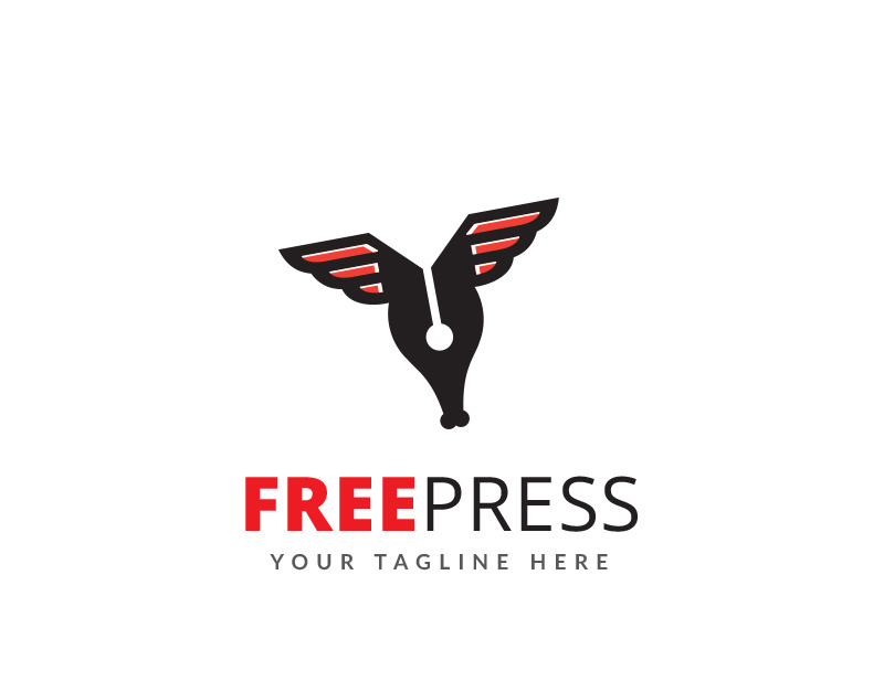 Modèle de logo de presse gratuit #69028 - TemplateMonster