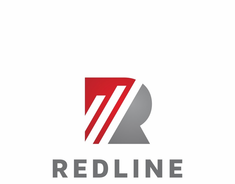 Redline R Harfi Logo Şablonu #69052 - TemplateMonster