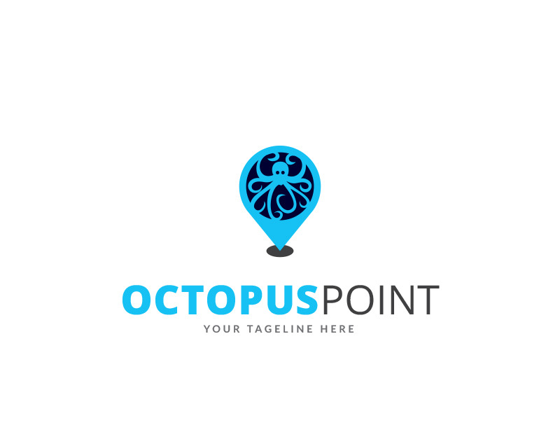 Octopus Point Logo Template #69145 - TemplateMonster