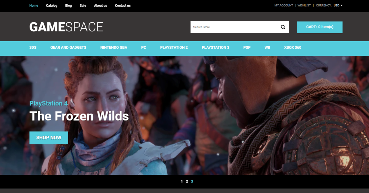 Game Space - Cool Video Games Store Shopify Theme