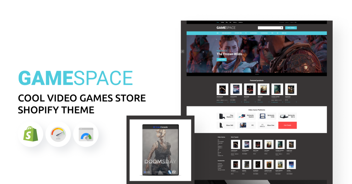 Game Space - Cool Video Games Store Shopify Theme