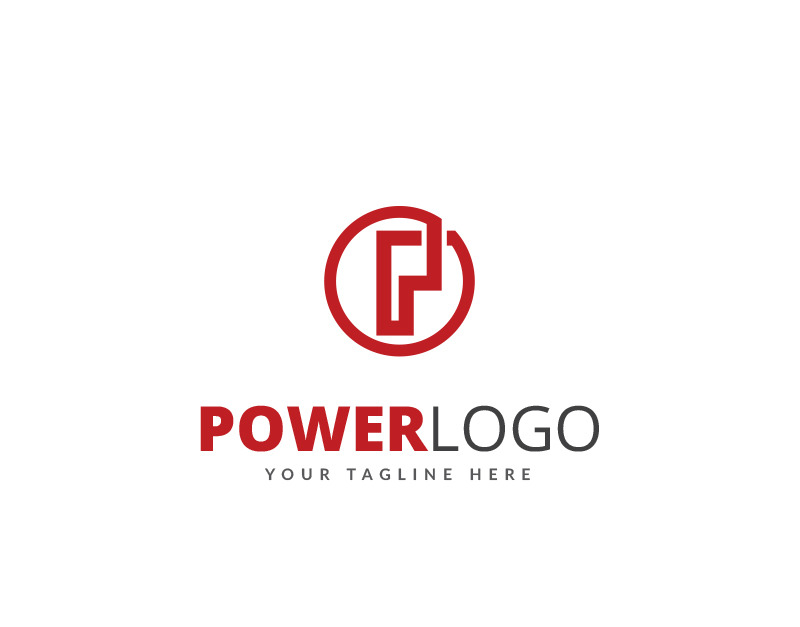Power P Letter Logo Template #69339 - TemplateMonster