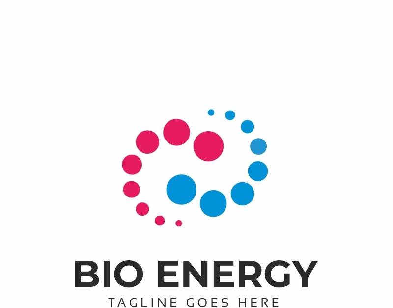 Modèle de logo de rotation de bioénergie - TemplateMonster