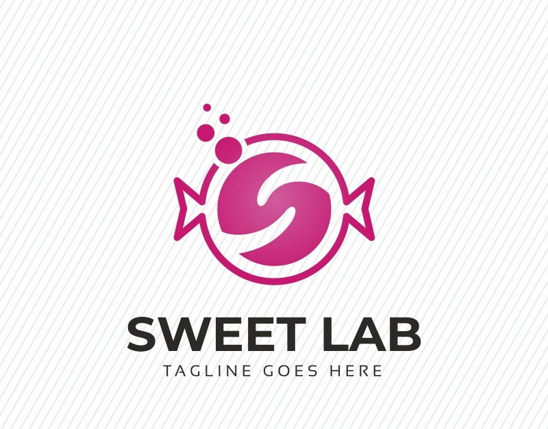 Modèle de logo Sweet Lab Candy #69659 - TemplateMonster