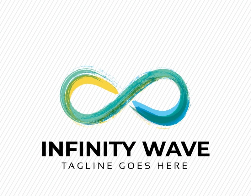 Modèle de logo Infinity Wave #69753 - TemplateMonster