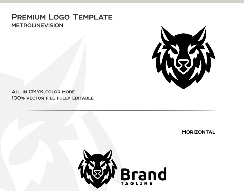 Wolf Logo Template #69840 - TemplateMonster