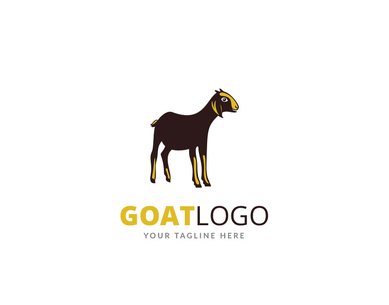 Kozí logo šablona #69962 - TemplateMonster