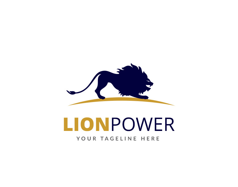 Lion Power Logo Template #69967 - TemplateMonster
