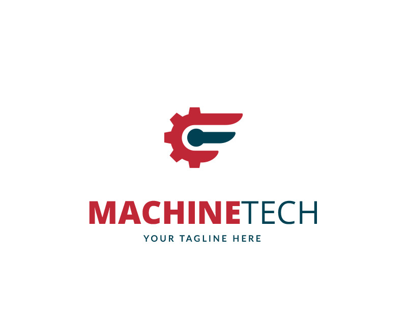 Machine Tech Logo Vorlage #69990 - TemplateMonster