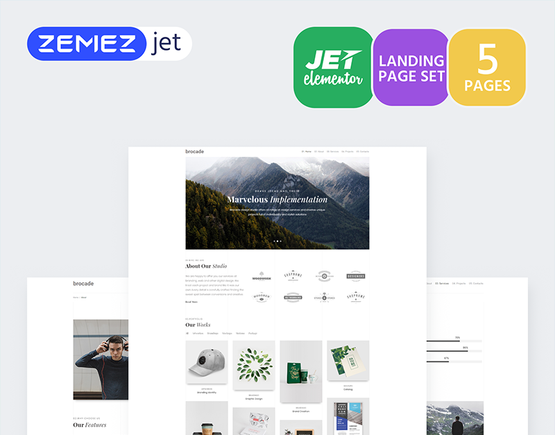Triadic - Design Studio Jet Elementor-mall - TemplateMonster