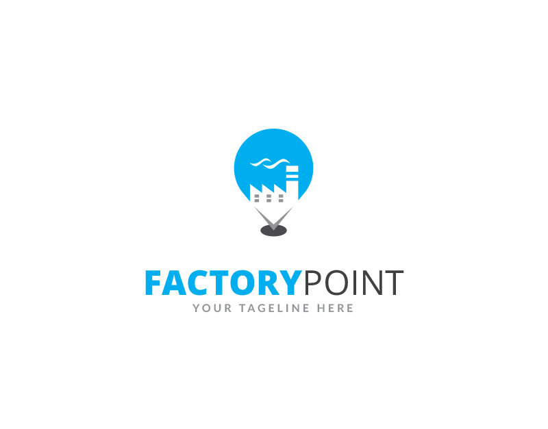 Factory Point - Logo Template #70259 - TemplateMonster