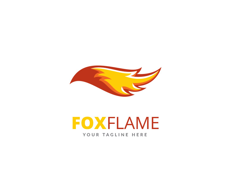 Fox Flame Logo Template #70327 - TemplateMonster