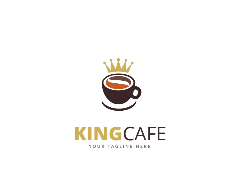 King Cafe Logo Template #70358 - TemplateMonster