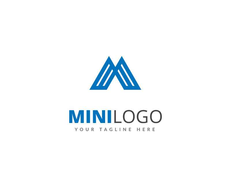 Mini M Letter Logo Template #70309 - TemplateMonster
