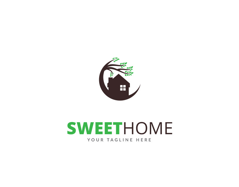 Sweet Home - Logo Template #70307 - TemplateMonster