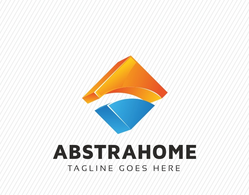 Abstraktní domácí Logo šablona #70563 - TemplateMonster