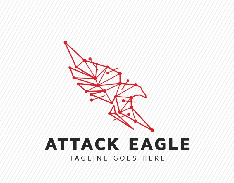 Eagle Attack Logo Template #70569 - TemplateMonster