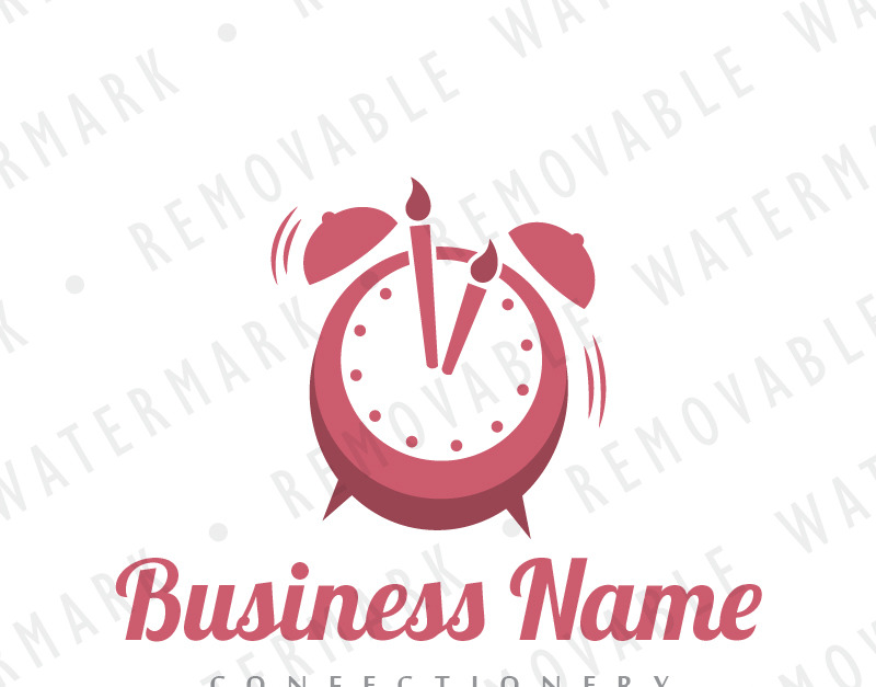 Kutlama çalar saat Logo şablonu #70547 - TemplateMonster