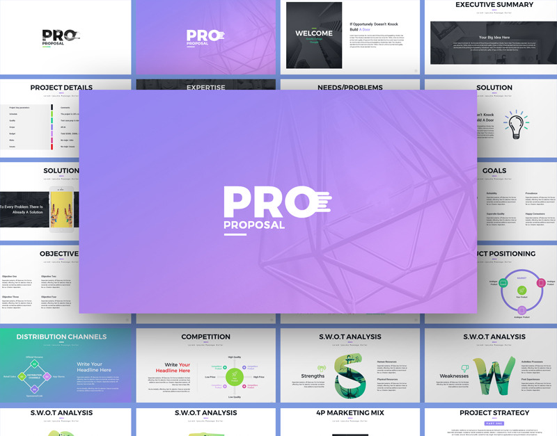 Modèle PowerPoint de proposition de projet pro