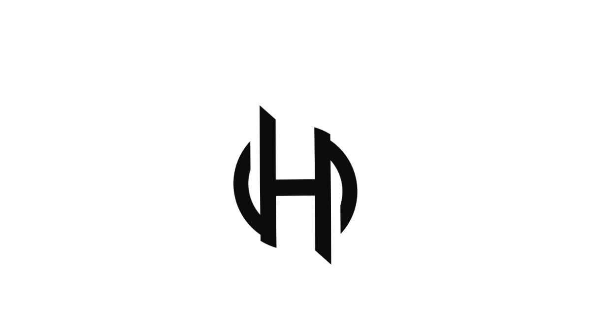 H harfi logo şablonu #70697 - TemplateMonster