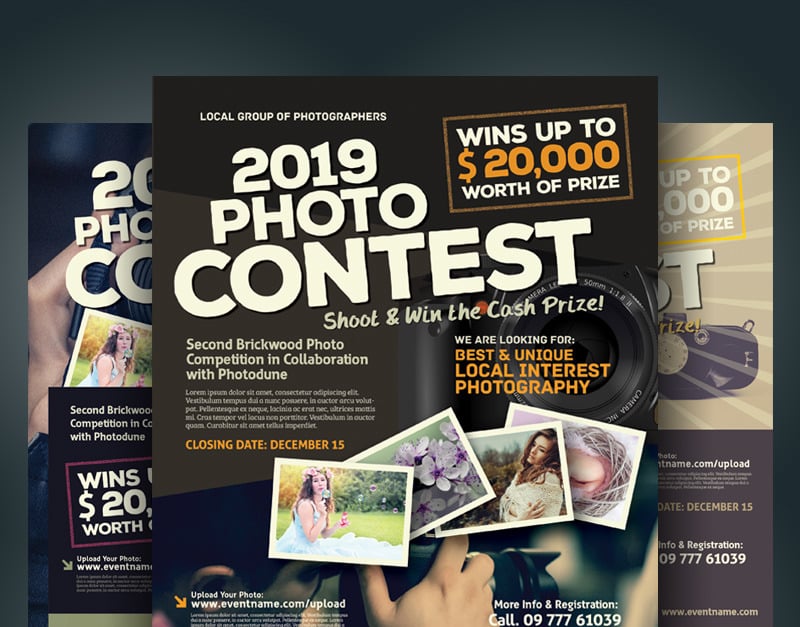 Photo Contest Flyers - Corporate Identity Template