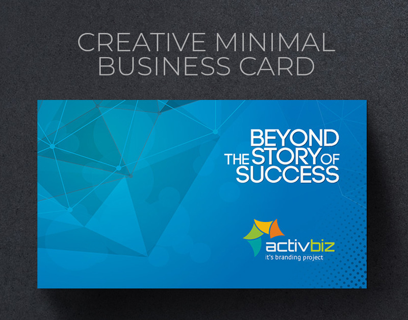 Active Biz Minimal Business Card - Corporate Identity Template